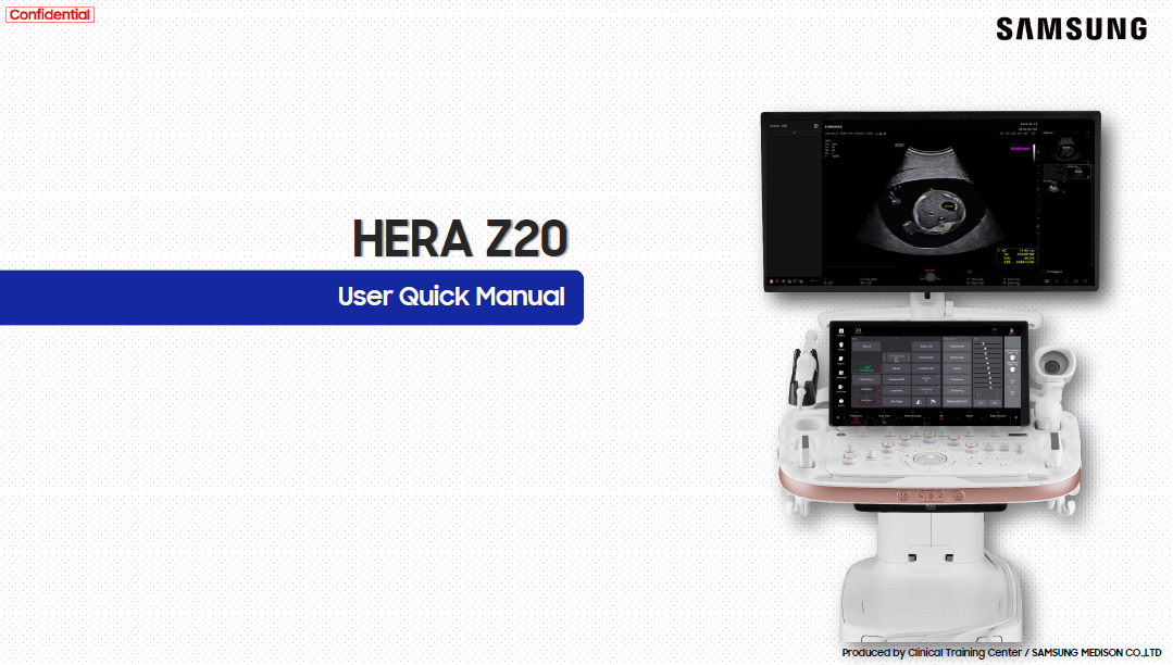HERA Z20 Ultrasound System: Quick Start Manual